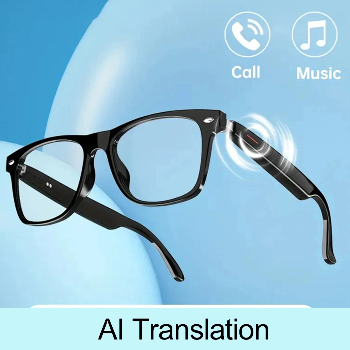 Smart Glasses AI Translation Glasses 100+ Languages Real-time ...