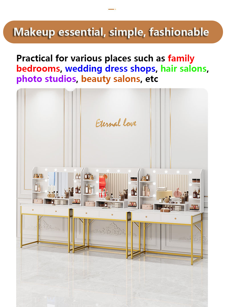 Vanity Table With Mirror Dressing Table Vanity Mirror With Lights ...