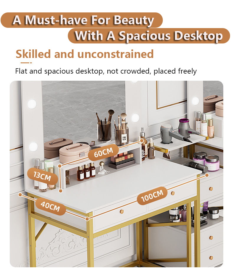 Vanity Table With Mirror Dressing Table Vanity Mirror With Lights ...