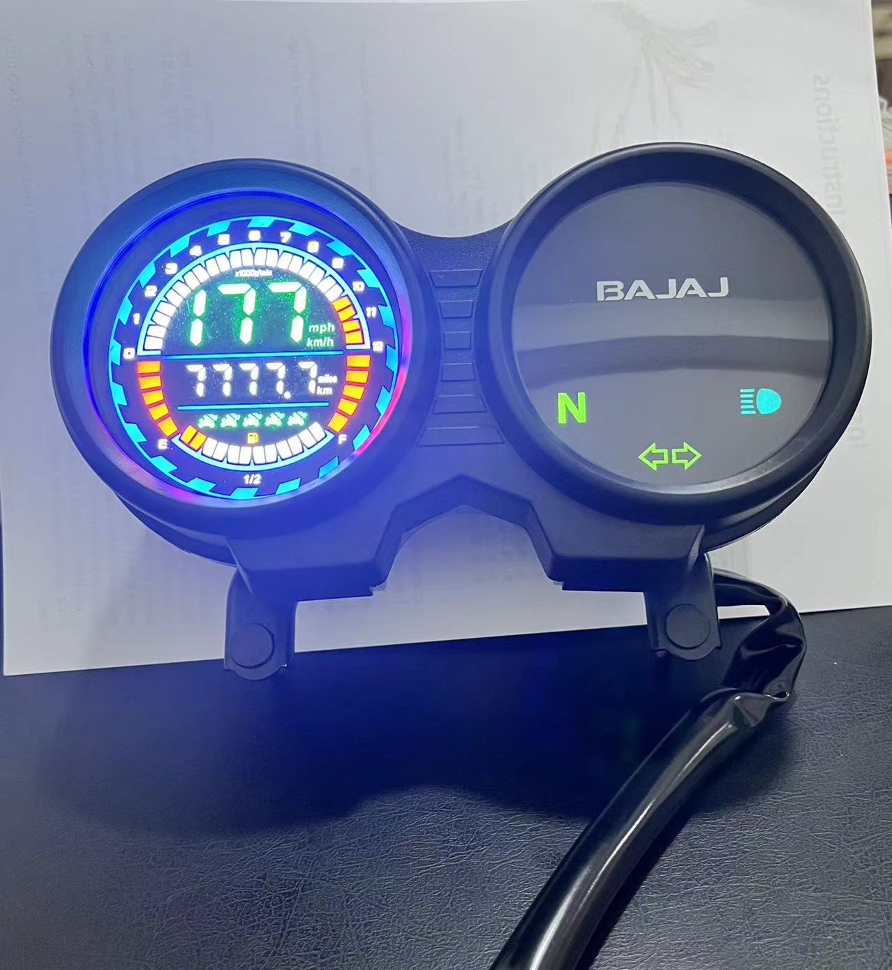 For BAJAJ BOXER CT100 CT110 CT125 CT150 Digital Meter LED Speedometer ...