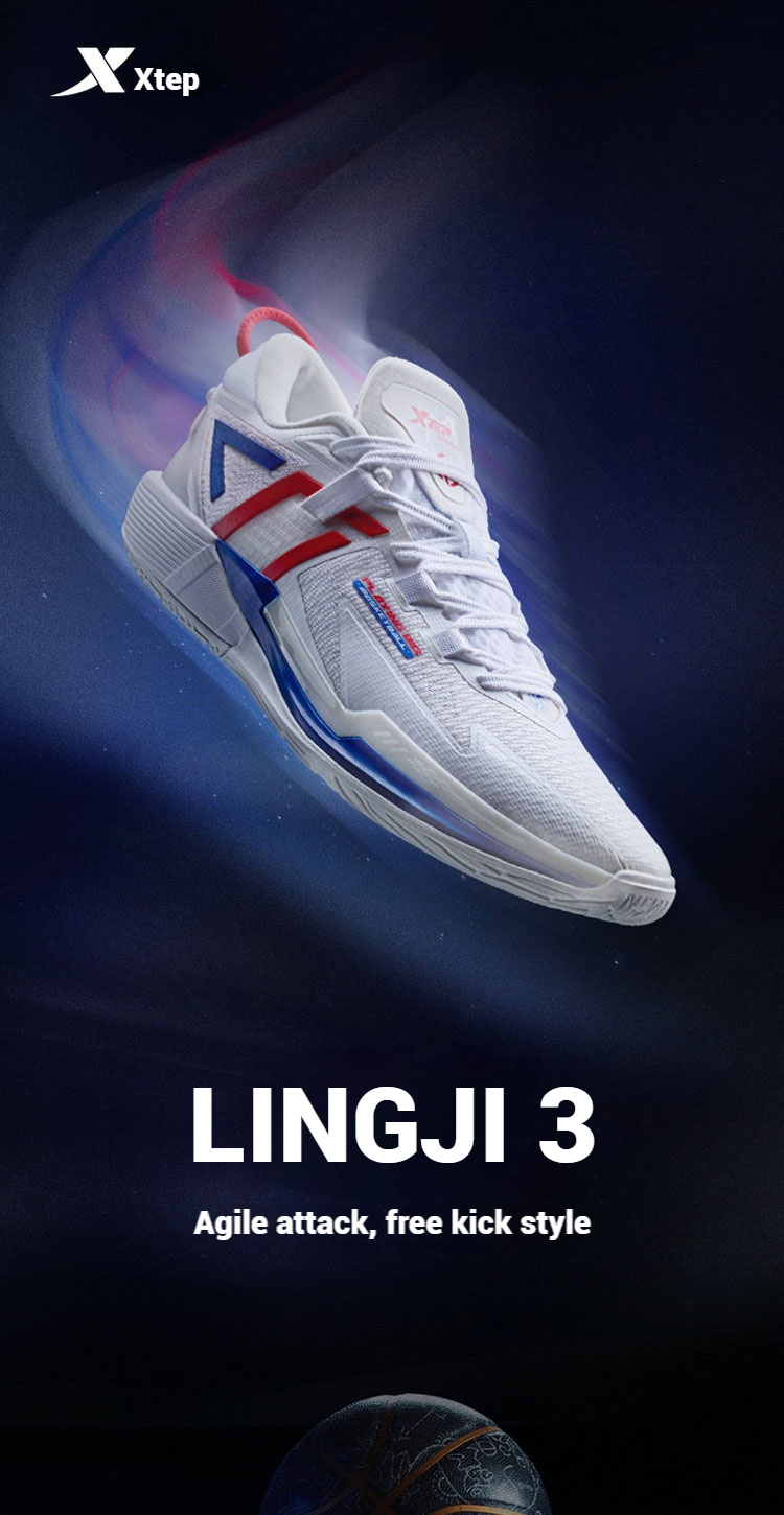 XTEP LingJi 3.0 Basketball Shoes Non-slip Thick Bottom Professional ...