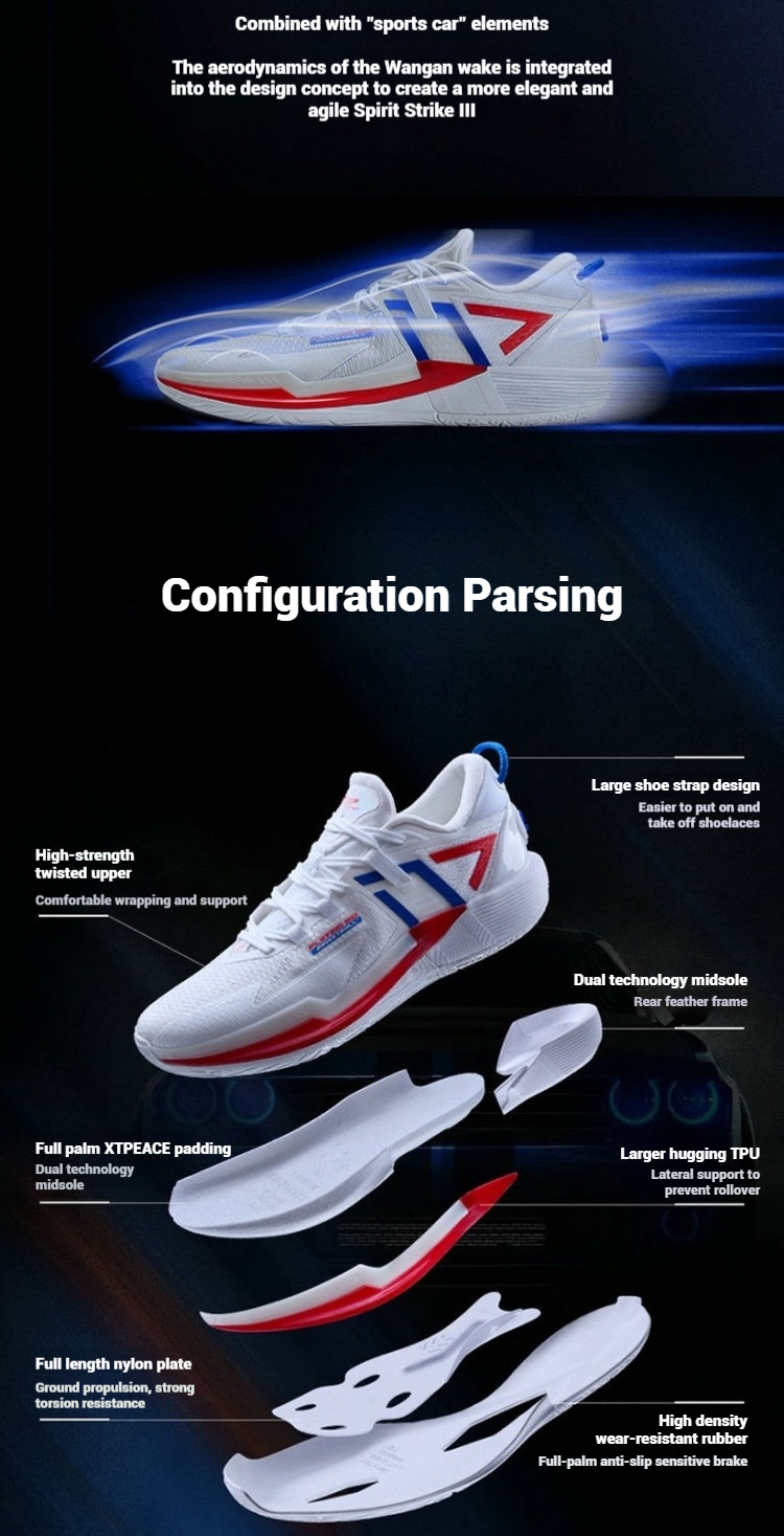 XTEP LingJi 3.0 Basketball Shoes Non-slip Thick Bottom Professional ...