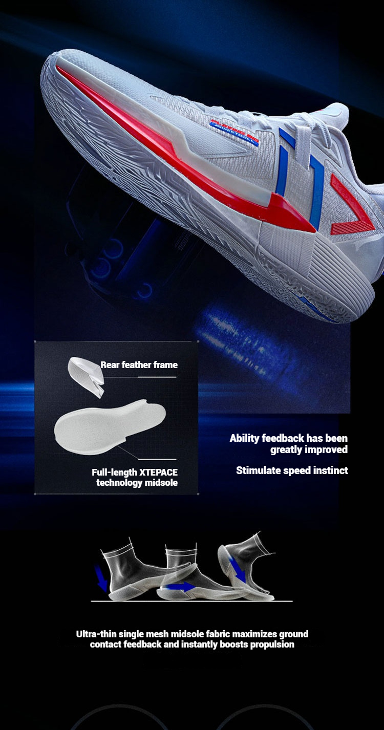XTEP LingJi 3.0 Basketball Shoes Non-slip Thick Bottom Professional ...
