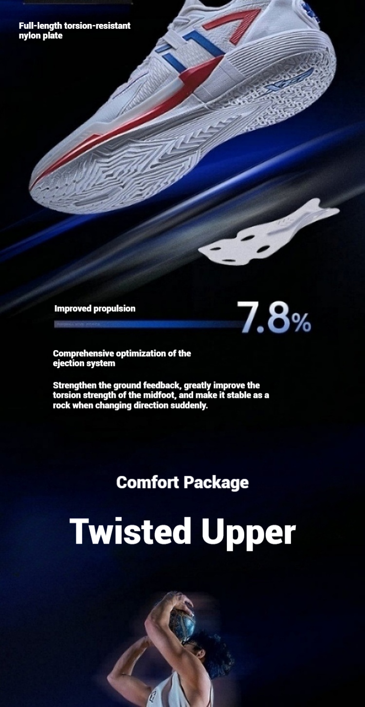 XTEP LingJi 3.0 Basketball Shoes Non-slip Thick Bottom Professional ...
