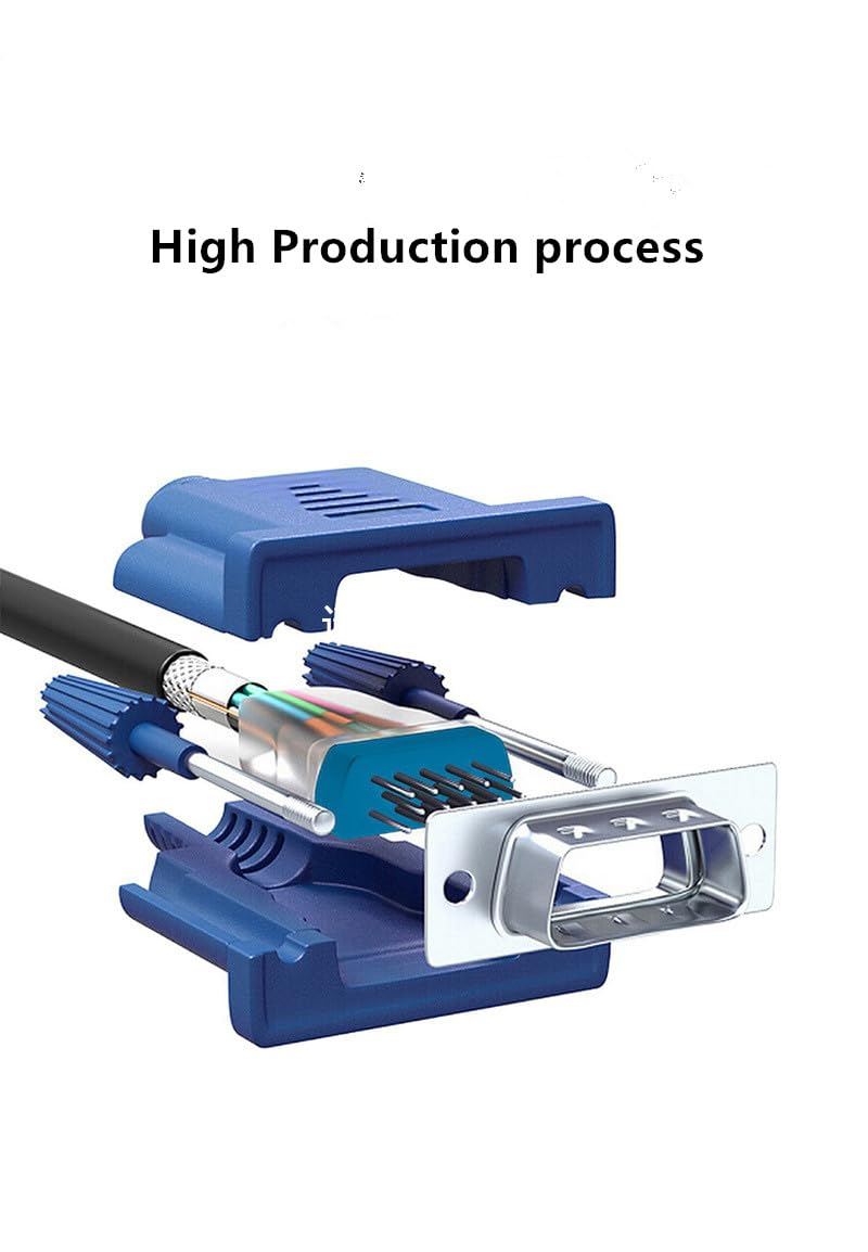 3M 5M VGA to VGA Monitor Cable for Computer PC Full Length Black Male ...