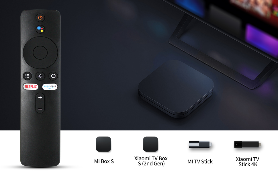 Remote Control for Xiaomi Mi TV Stick/MI Box 4S 4K, Replacement Remote ...