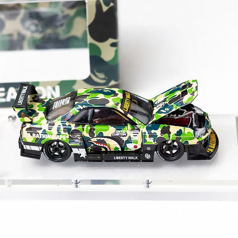 Street Weapon SW 1: 64 GT-R ER34 Silhouette Wide Body Red Alloy Car ...