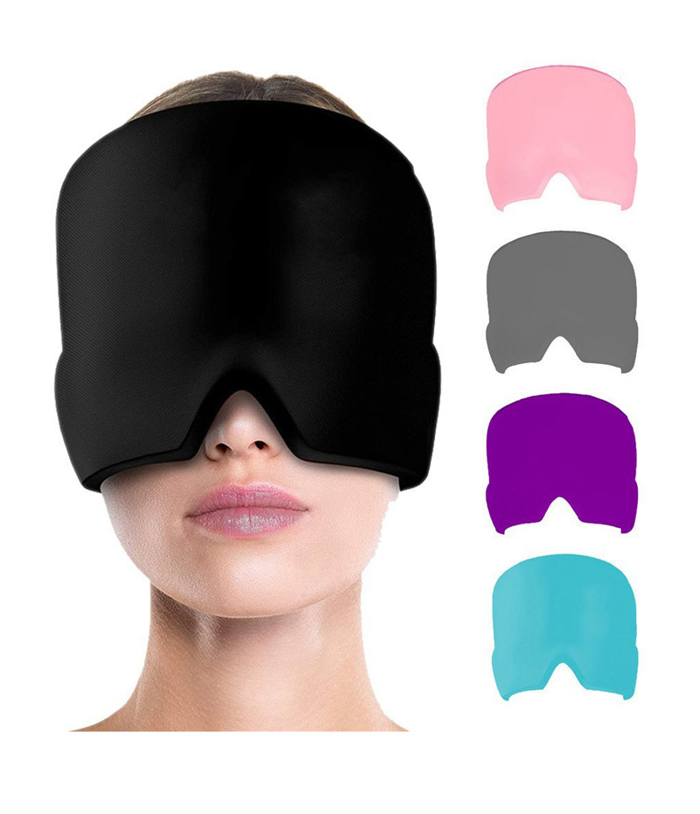 Gel Headache Relief Mask - Hot/Cold Therapy Cap For Migraine & Stress ...