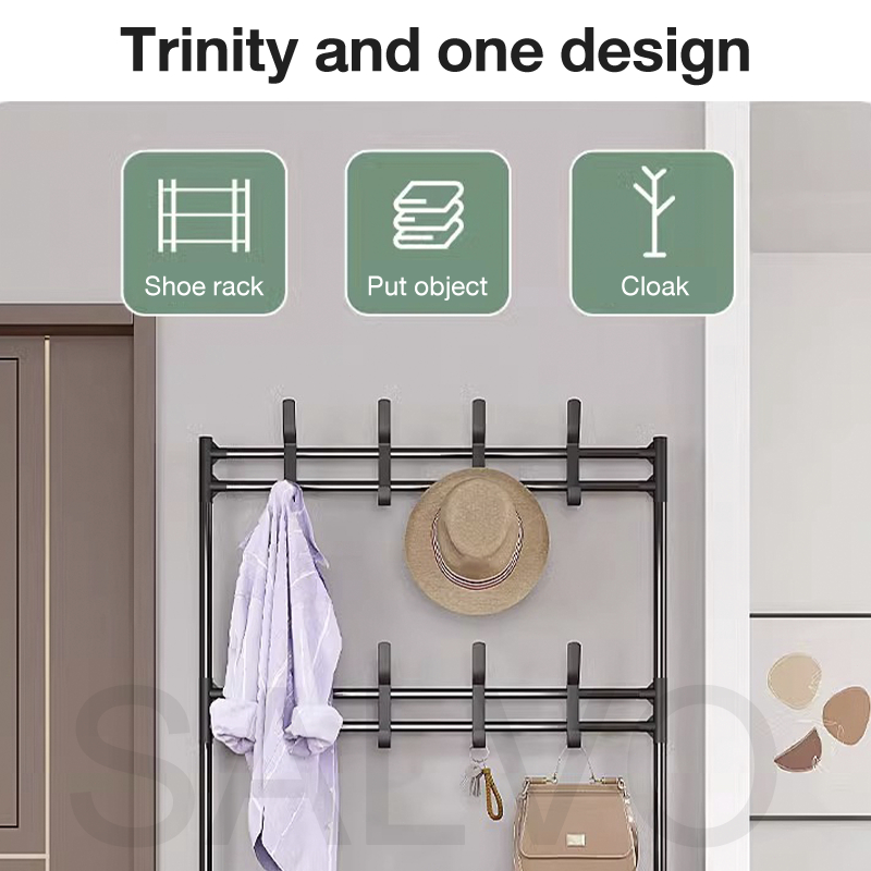 Multifunctional 4-Layer Shoe Rack | Floor Organizer for Shoes, Coats ...