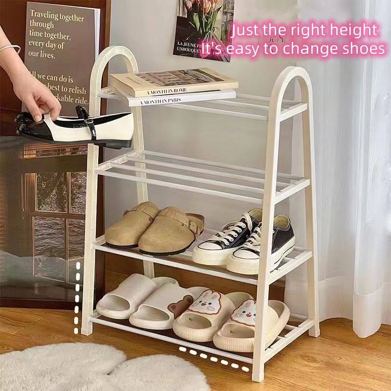 Foldable 5-Layer Shoe Rack | Stainless Steel Stackable Shoe Organizer ...