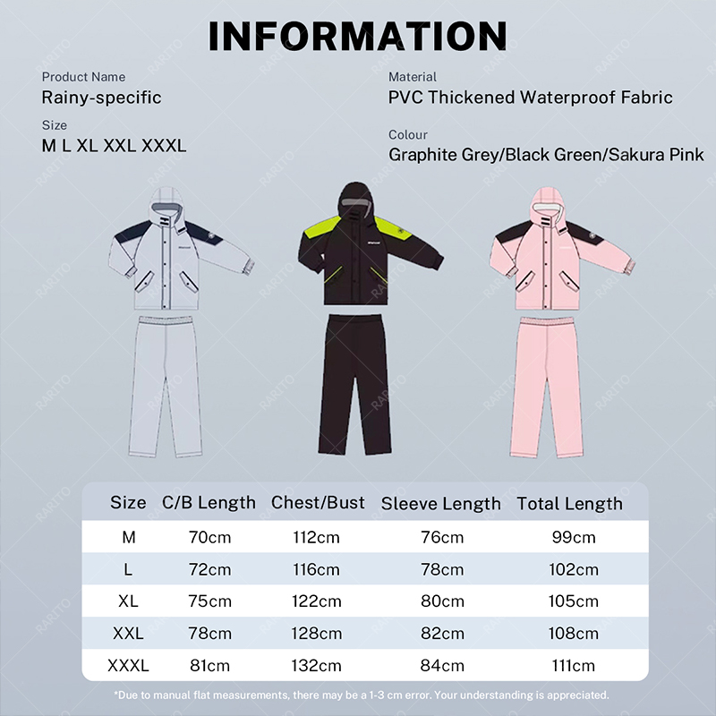 RARITO Rain Coat for Motorcycle Waterproof Reflective Adult kapote ...