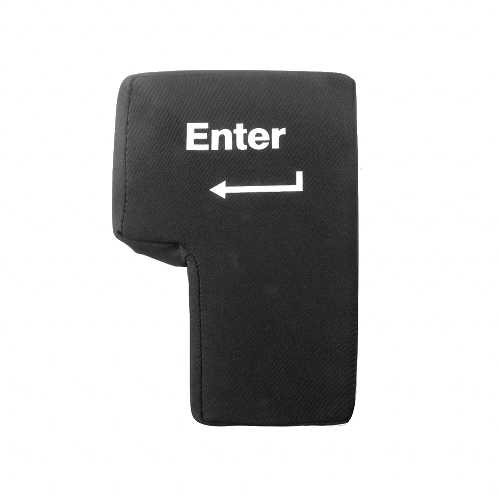 Decompression USB Big Enter Key Return Key Button Stress Relief Pillow ...