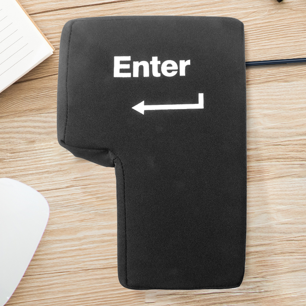 Decompression USB Big Enter Key Return Key Button Stress Relief Pillow ...