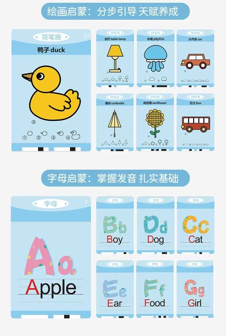 Toddlers Chinese Characters Tracing Pad Chinese Strokes Sentences ...