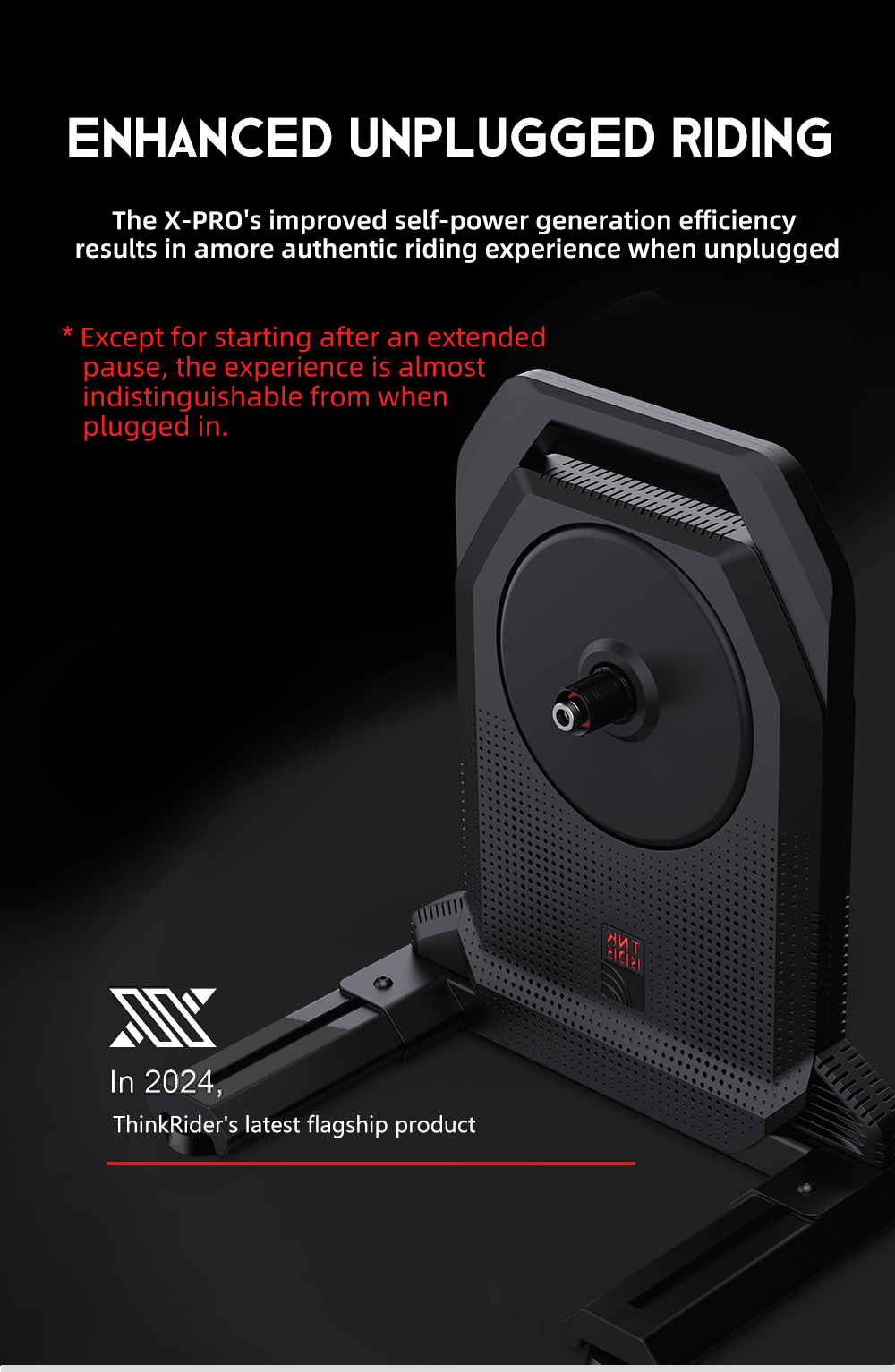 ThinkRider XX PRO Direct Drive Smart Bike Trainer Max 2500W Indoor ...