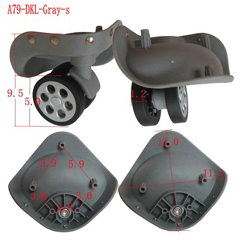 BDTHOOO Replacement Luggage Wheels 2Pcs A79-DKL Universal for Samsonite ...