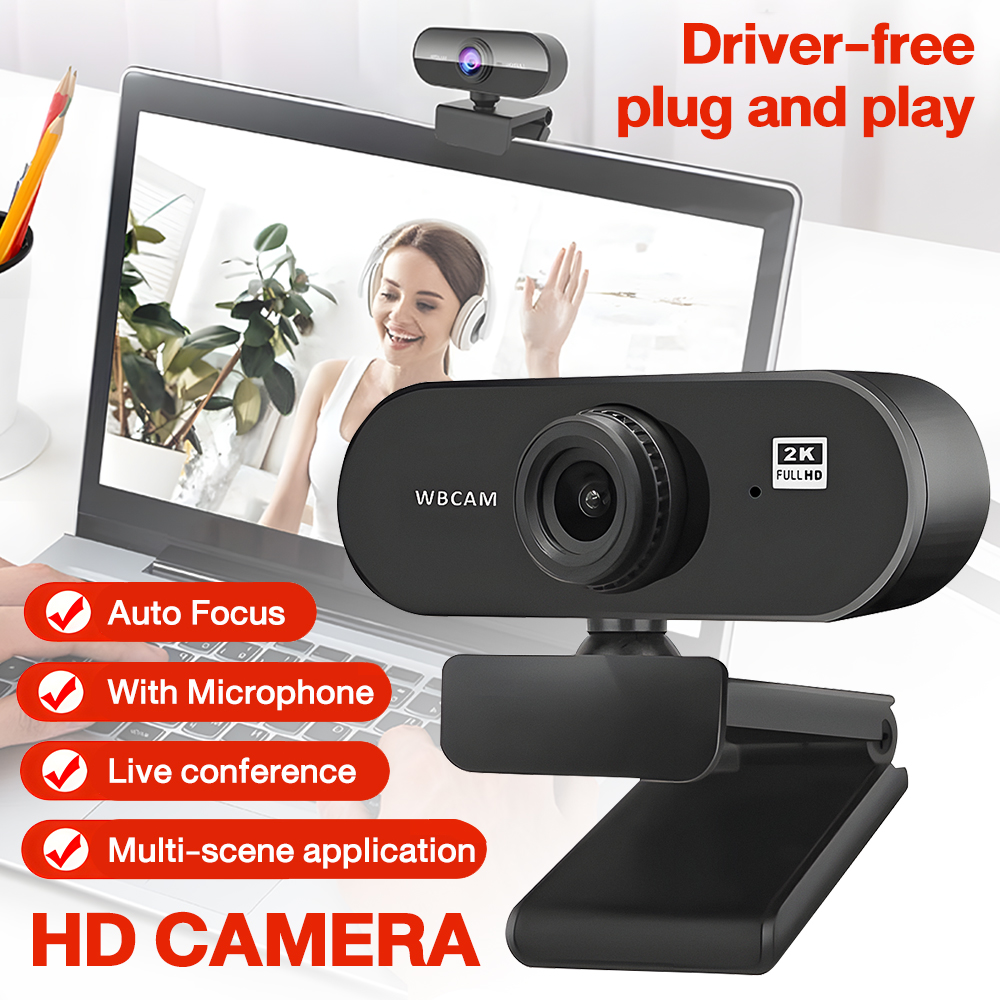 New 2K HD Webcam 1080P Full HDVideo Calling USB Web Camera With Noise ...