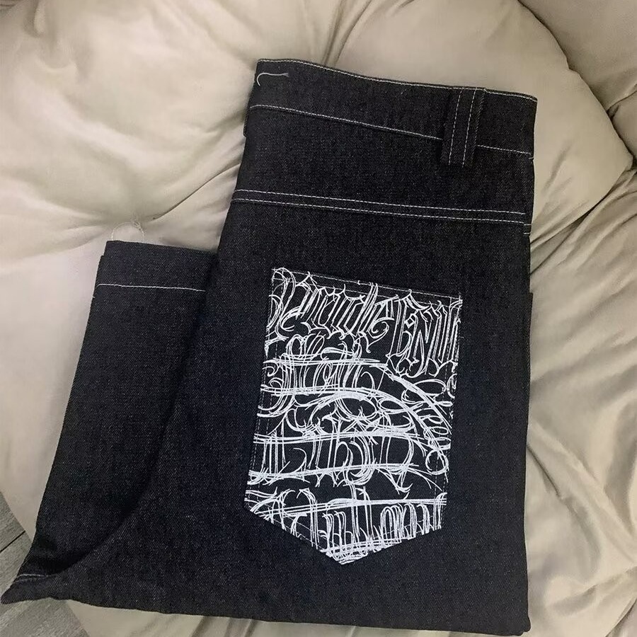 ED COD Wexwear Trendy Brand Vintage Baggy Jeans shorts Men Harajuku ...