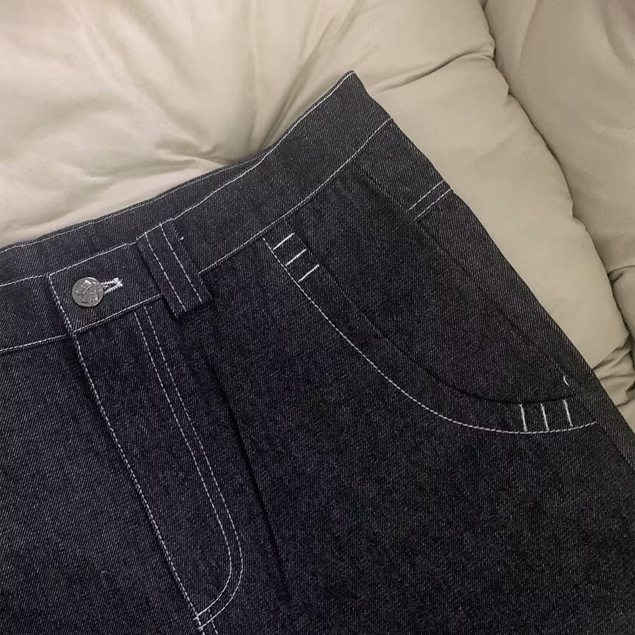 ED COD Wexwear Trendy Brand Vintage Baggy Jeans shorts Men Harajuku ...