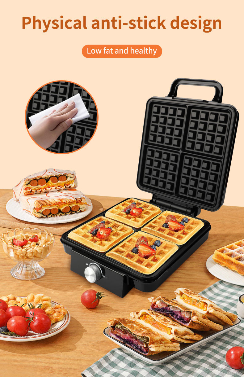 SOKANY Waffle Maker Pan Electric Waffle Maker Machine Controllable ...