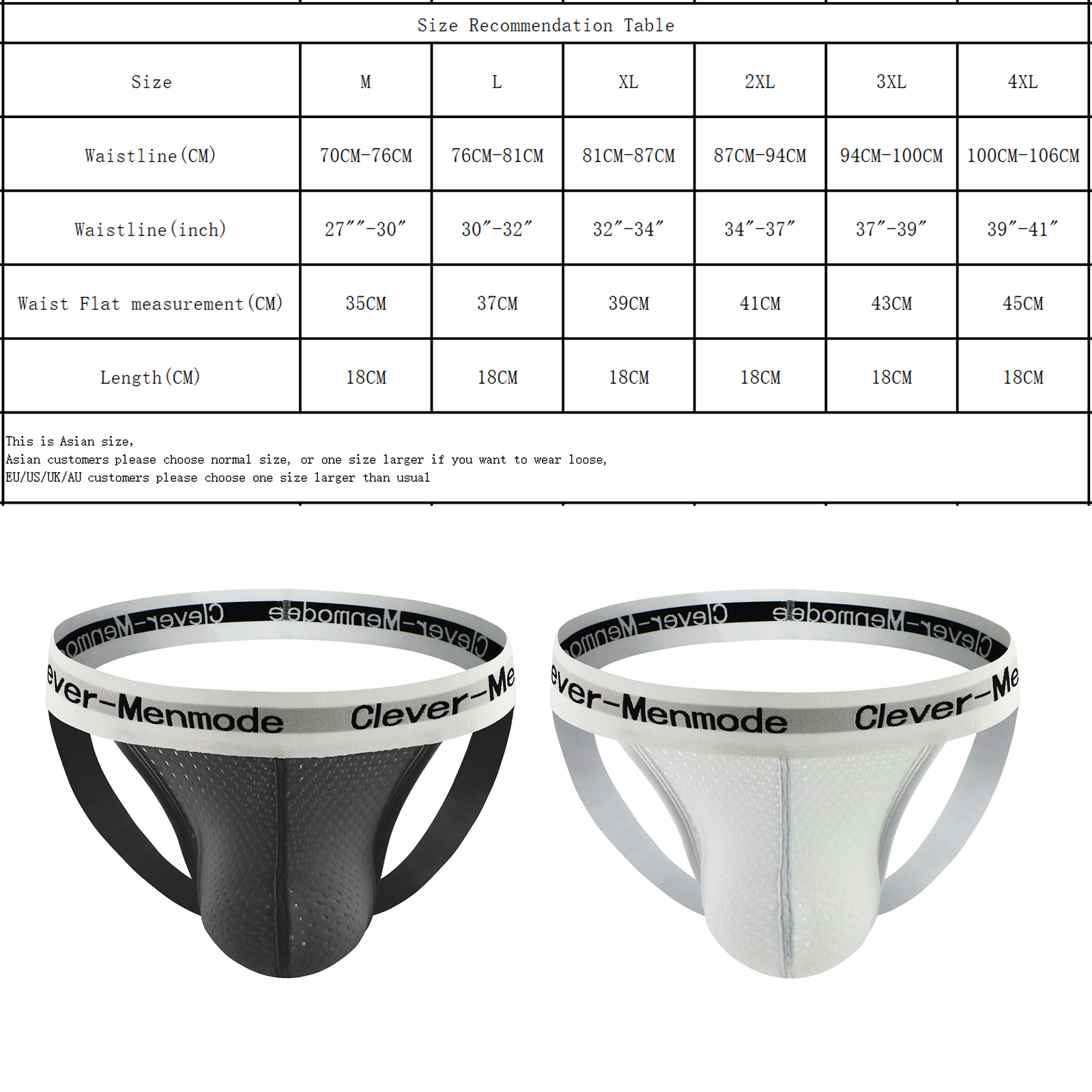 Jockstrap Men Underwear Bulge Pouch Mesh Hollow Out Double Thongs ...