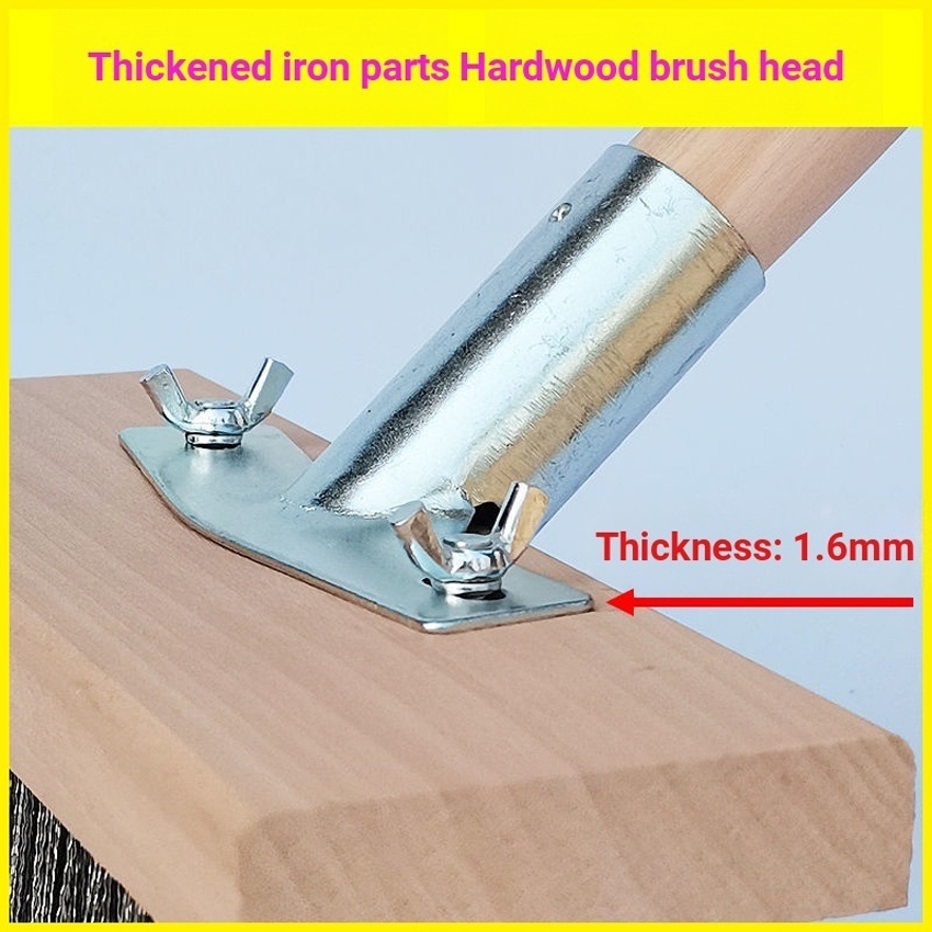 Floor Scrub Wire Brush heavy duty metal Stainless Steel Brush with long ...