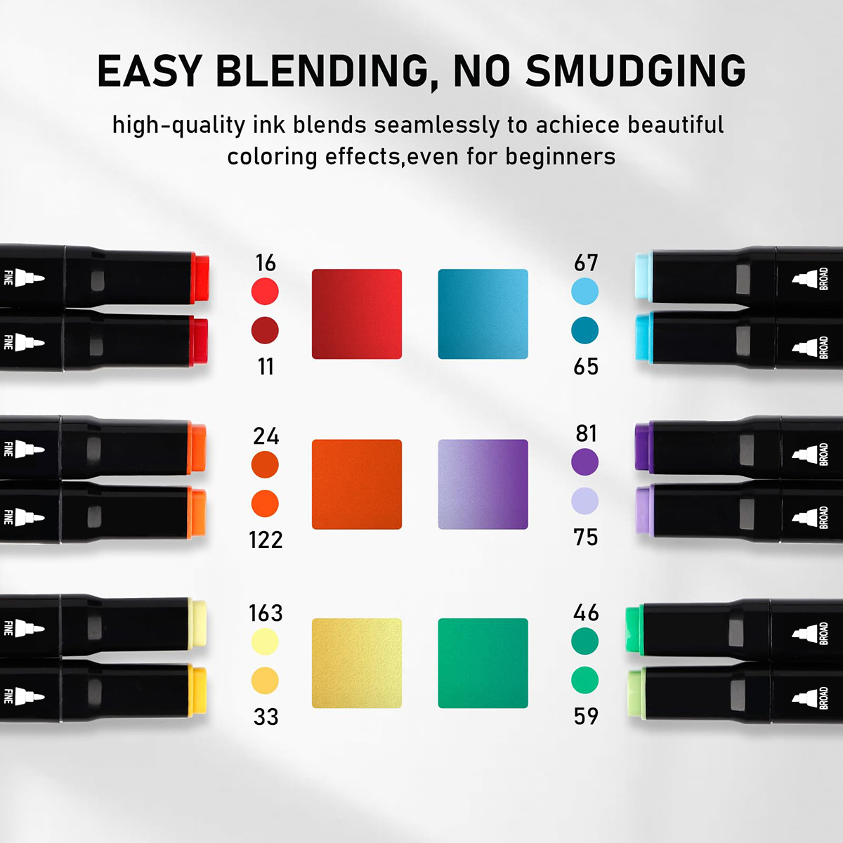 60 / 80/120/160 Color Touch Marker Double Tip Marker/Art Painting ...