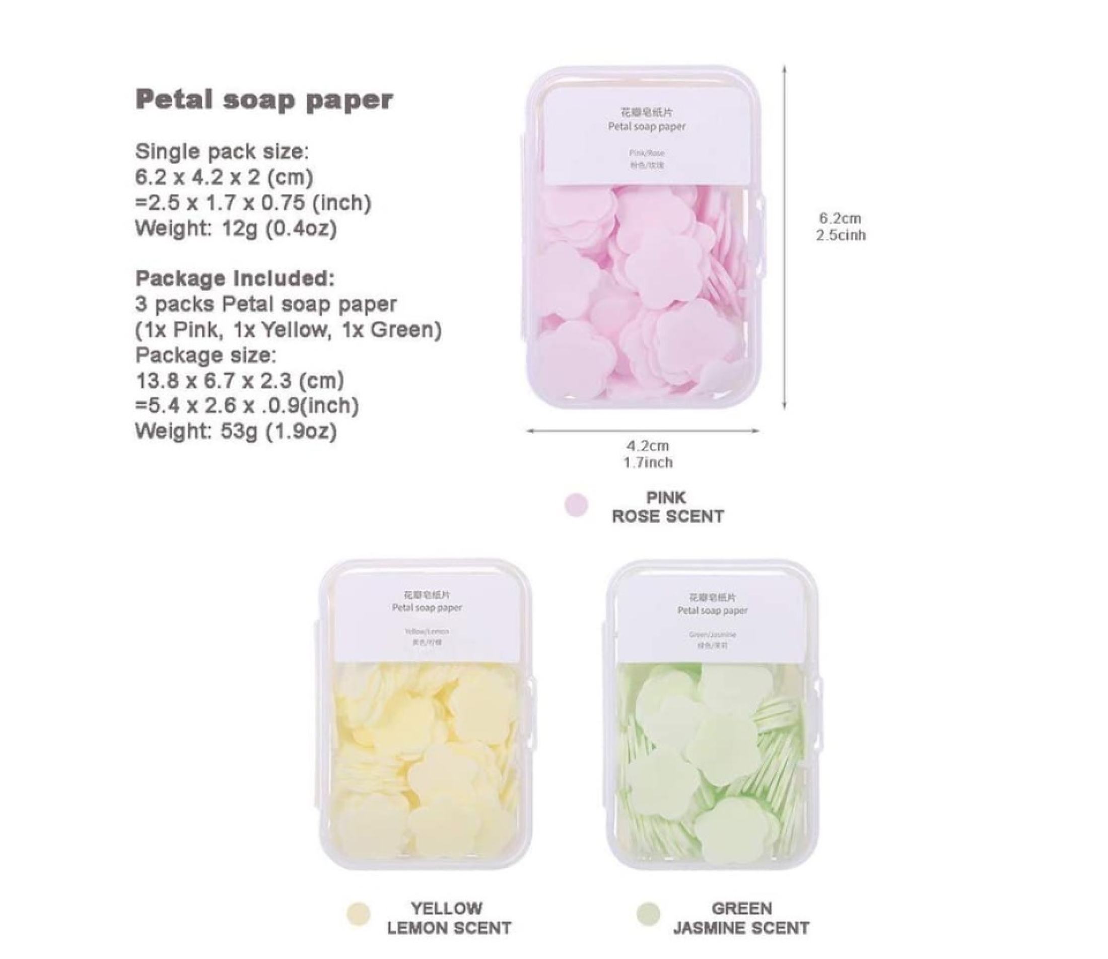 Disposable Soap Paper Travel Soap Paper Washing Hand Bath Clean Scented ...