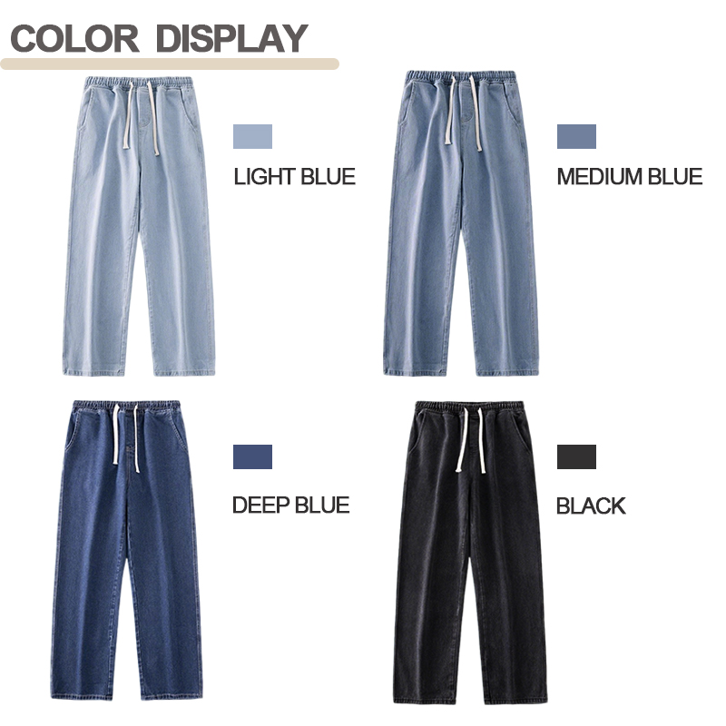 [COD]Jeans for men Baggy Jeans Korean Casual straight cut pants Loose ...