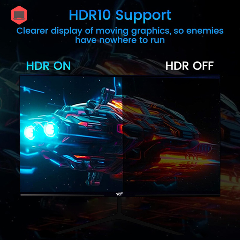 YGT 24 Inch Monitor 165Hz IPS Framless Flat FHD 1080P 24'' Gaming ...