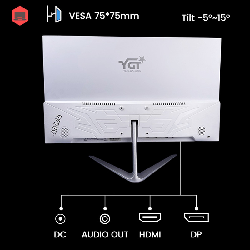 YGT 24 Inch Monitor 165Hz IPS Framless Flat FHD 1080P 24'' Gaming ...