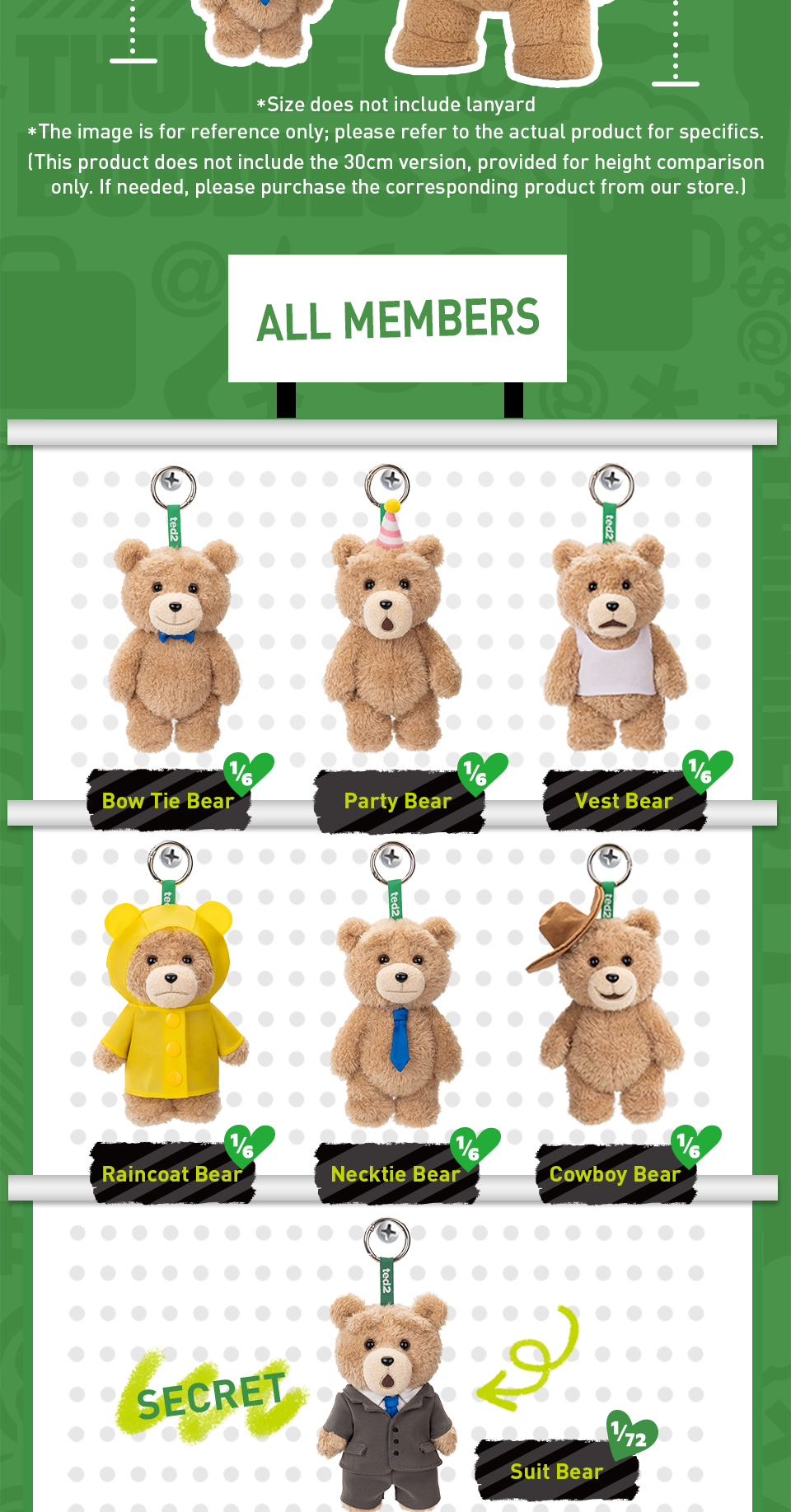 POP MART Ted2 Teddy Bear Action Plush Pendant Blind Box | Shopee Philippines