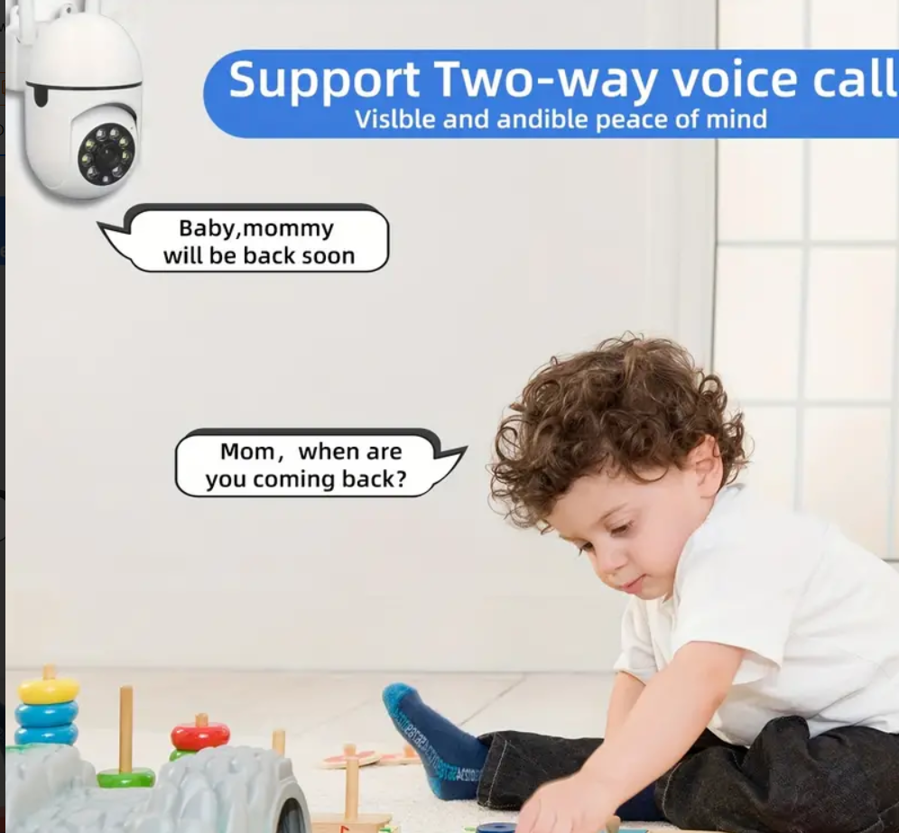 Wireless IP Camera Outdoor Indoor Surveillance Camera Color Night ...