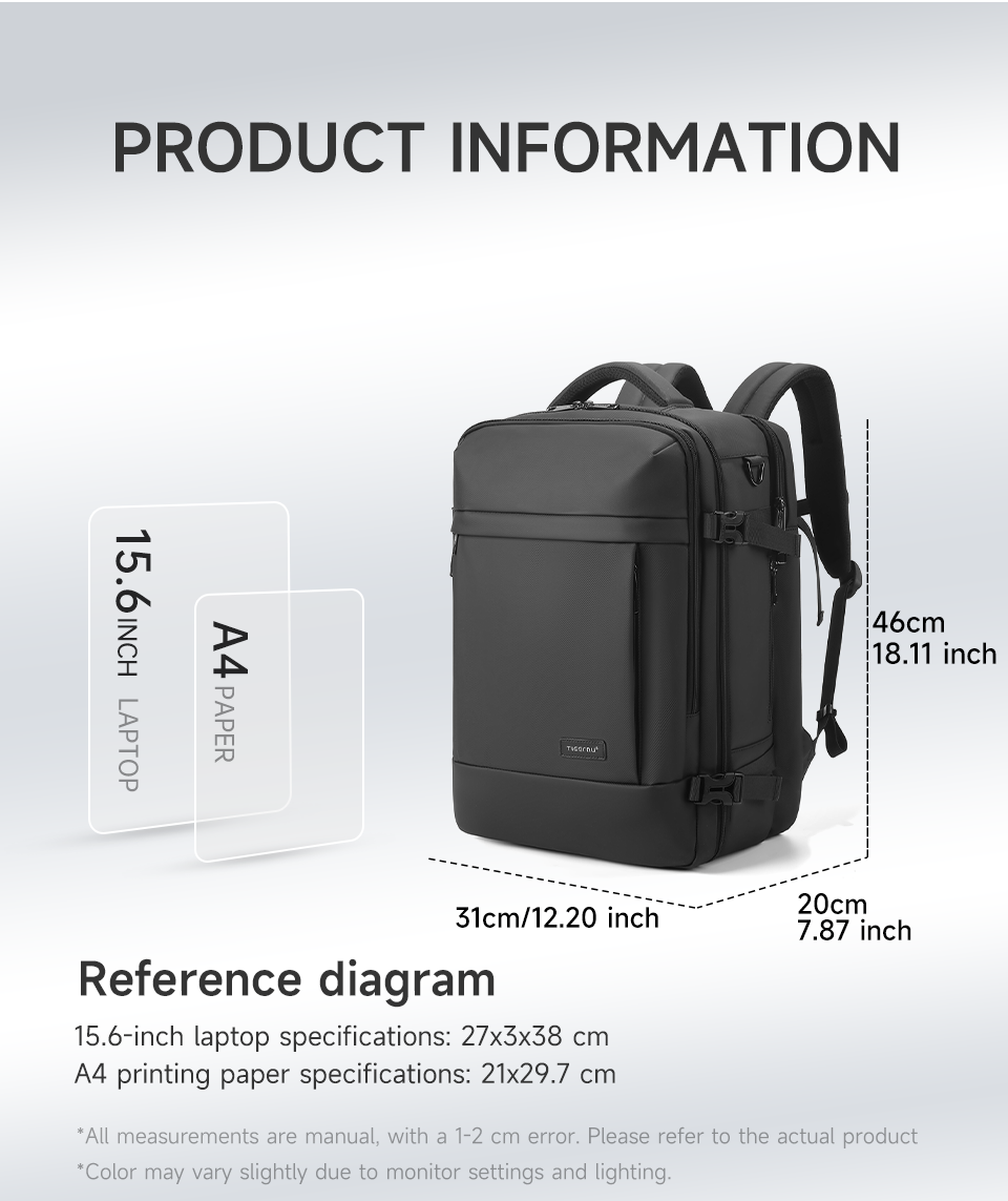 Tigernu 9990 Men's Backpack Waterproof Fashion Business Bag for men 180 ...