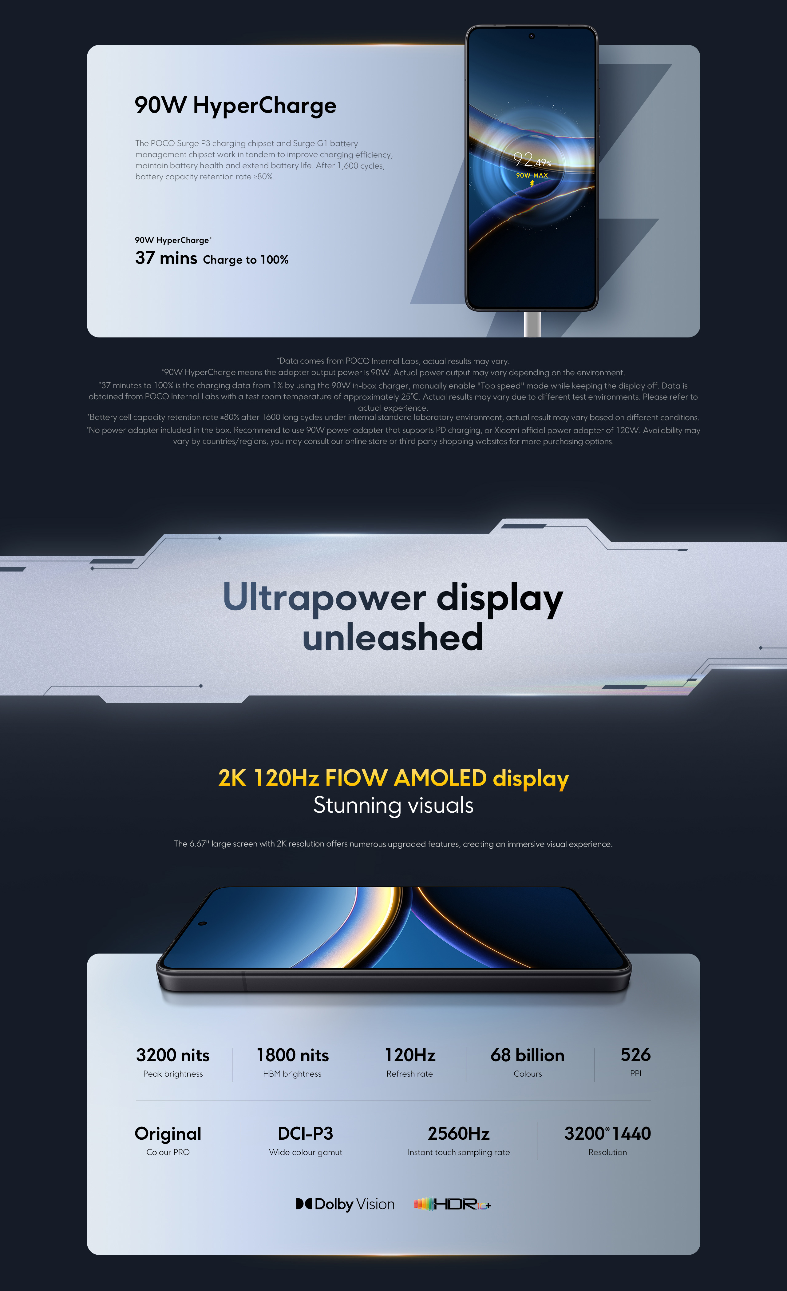 POCO F7 Pro Smartphone｜12GB+256GB/12GB+512GB, Flagship Snapdragon® 8 ...