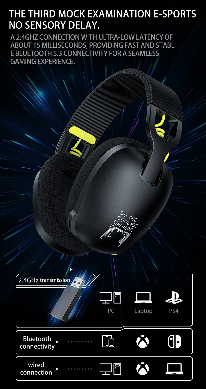 ONIKUMA B2 Wireless Headphones ANC Noise Cancelation Lightweight Design ...