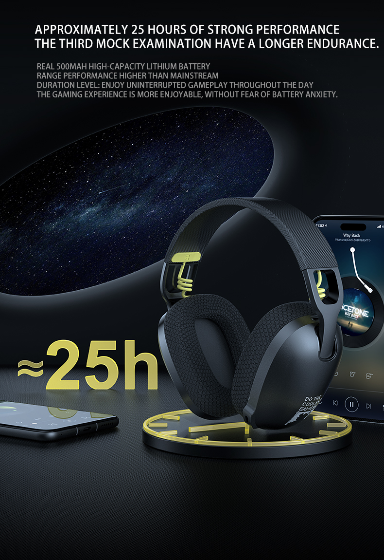 ONIKUMA B2 Wireless Headphones ANC Noise Cancelation Lightweight Design ...