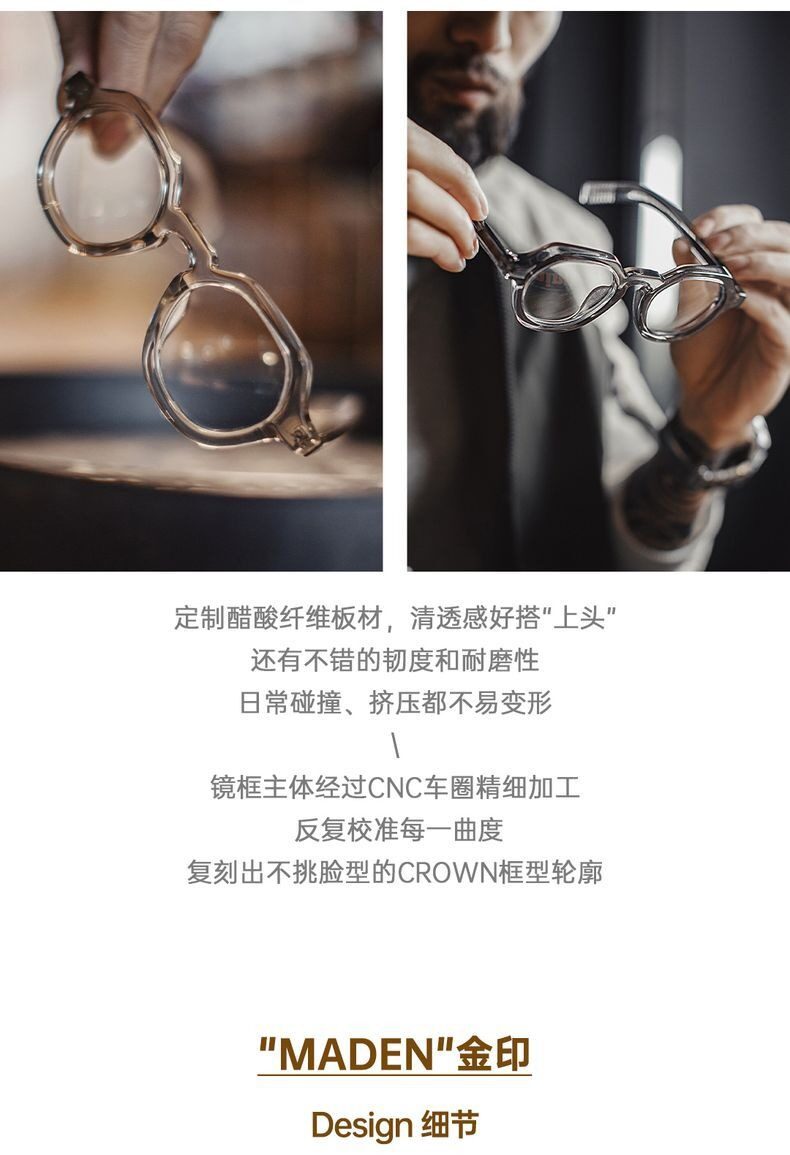 Retro workwear style men's youth 2025 summer new American classic Crown ...