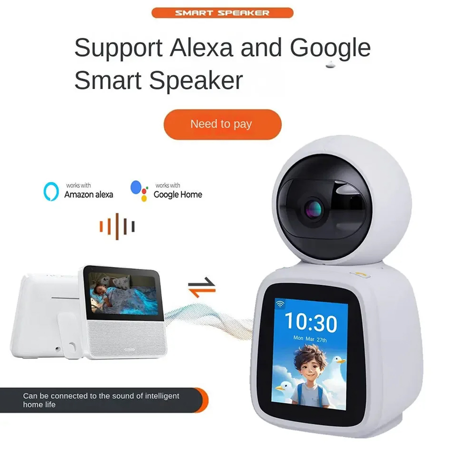 Tuya Video Intercom Call Camera 2MP Bidirectional IP WiFi Wireless Baby ...