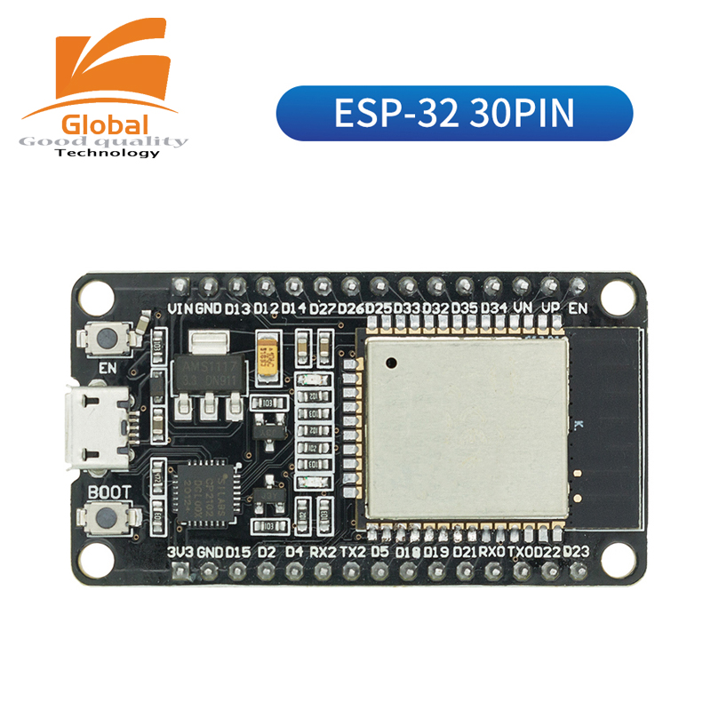 PLR CP2102 WROOM ESP32 Development Board 30Pin/38Pin Micro/Type-C USB ...