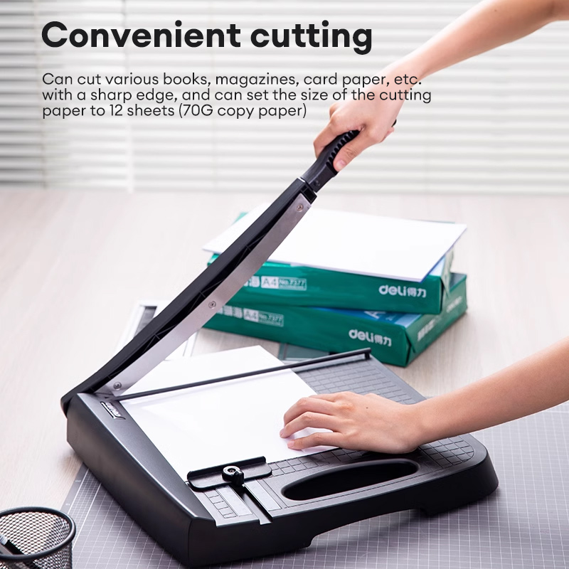 Deli Paper Cutter Manual Paper A4 Photo Trimmers Cutter Scrapbook Trimmer 8051a Cutting Tools ...