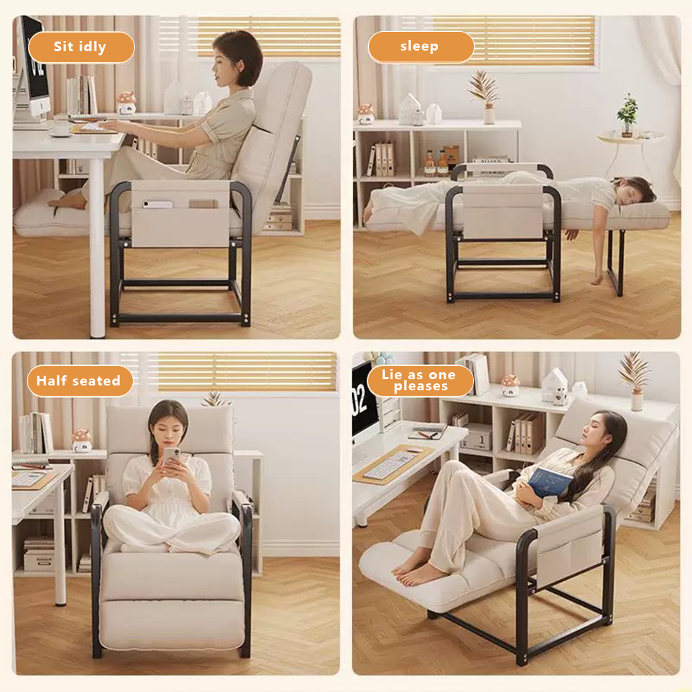 Lazy person recliner folding lunch break artifact office dual-use ...