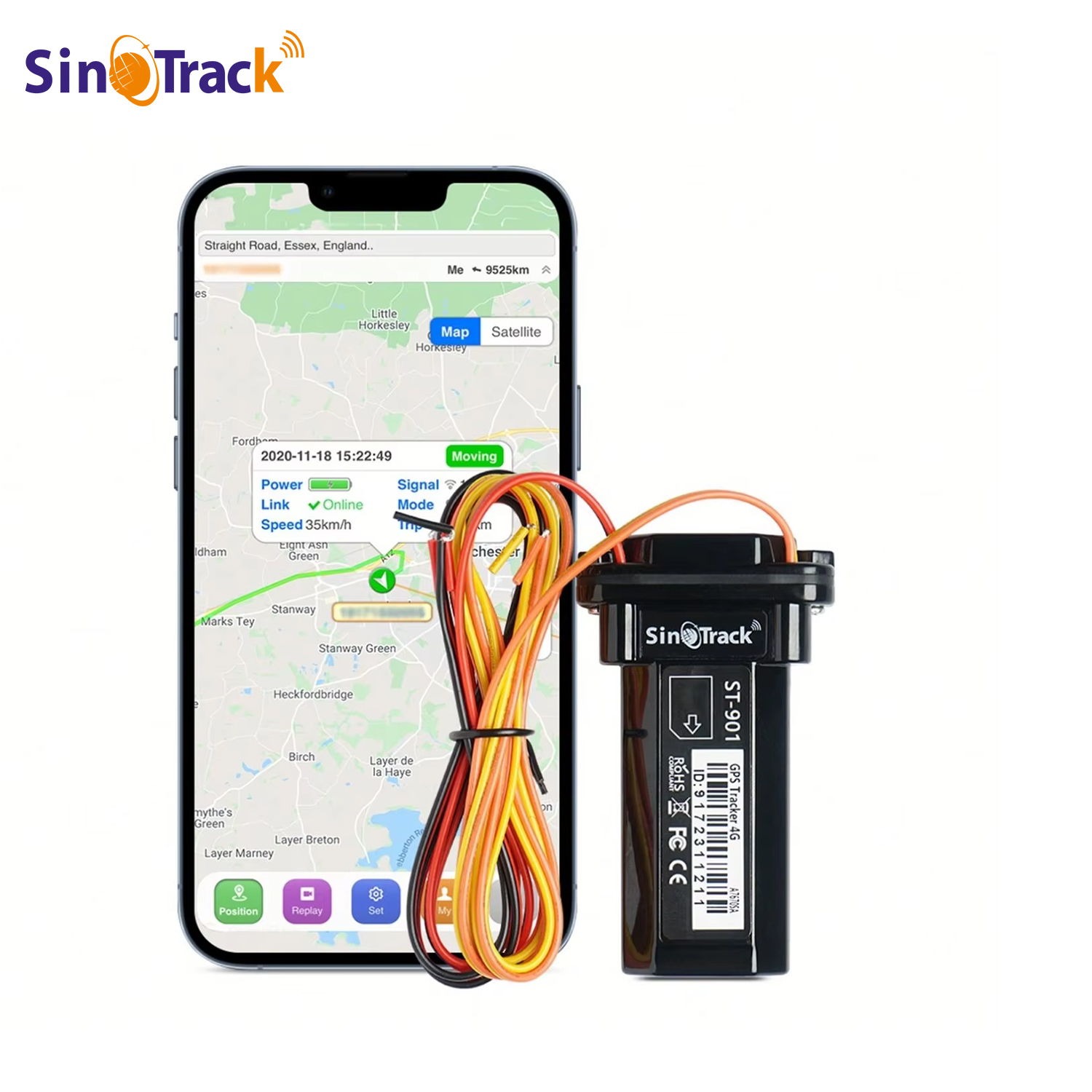 SinoTrack Waterproof Mini GPS Tracker ST-901 For Car Motorcycle Vehicle ...
