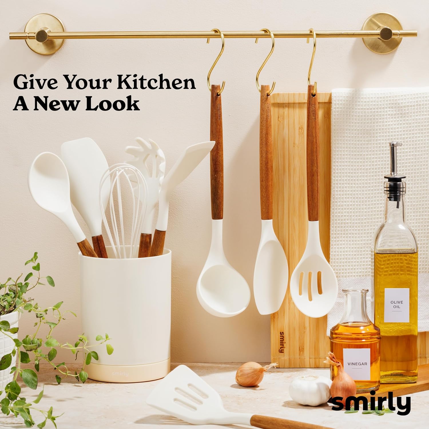 Silicone Kitchen Utensils Set Cooking Spatula Delicate Life For Non ...