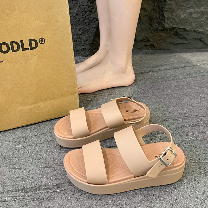 2025 Women's Platform Sandals Comfortable Rubber With Adjustable Ankle ...