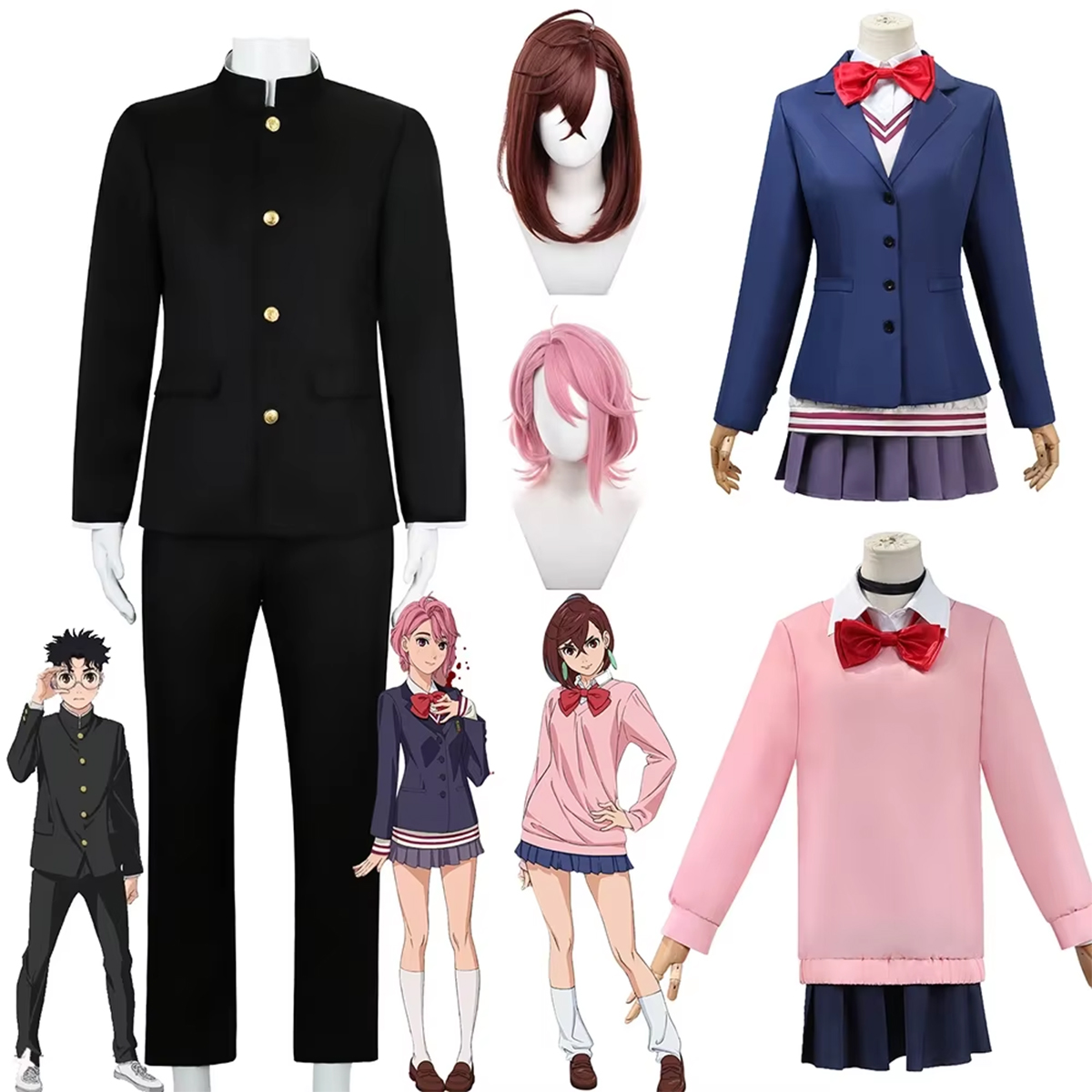 Anime DAN DA DAN Cosplay Momo Ayase Ken Takakura Cosplay Costume Wig ...