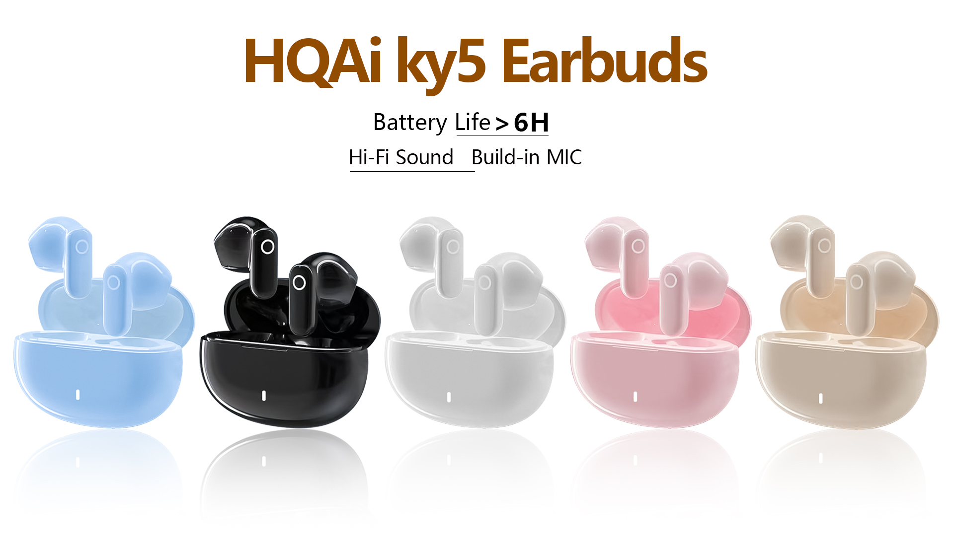 KY5 Earbuds Wireless Bluetooth Mini Earphones With Touch Control High ...