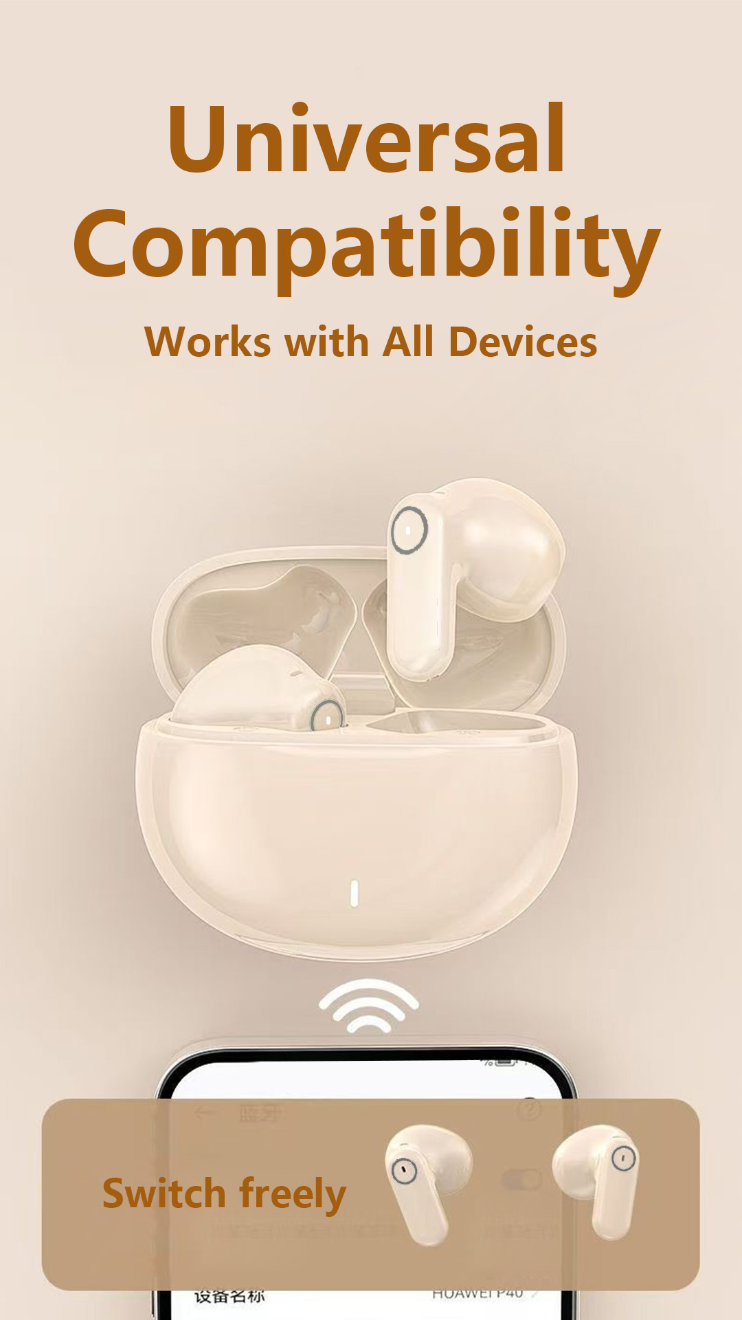 KY5 Earbuds Wireless Bluetooth Mini Earphones With Touch Control High ...