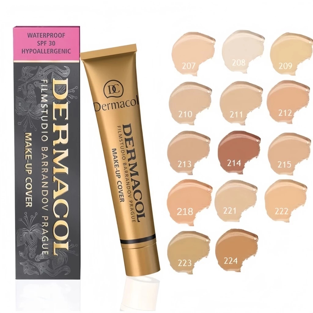 14 Colors 【BUY 1 TAKE 1】DERMACOL Concealer Foundation Liquid Cover ...