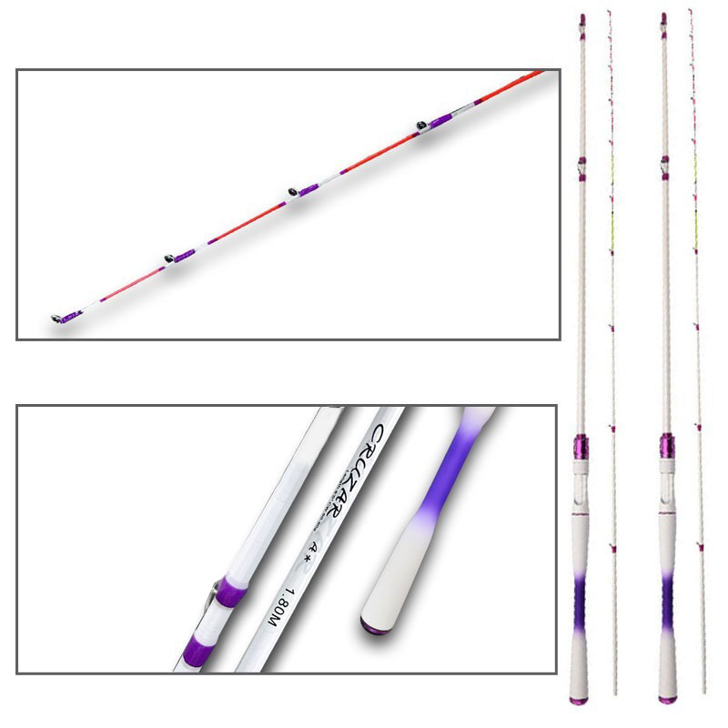 1.8/2.1M Purple White UL Fishing Rod High Resilience Imported From ...